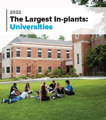 Ranking of the 25 Largest University In-plants